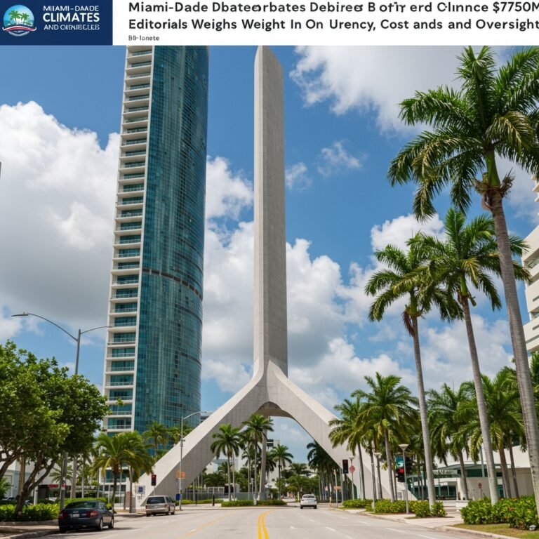 Miami-Dade Debates $750M Climate Resilience Bond: Editorials Weigh In ...